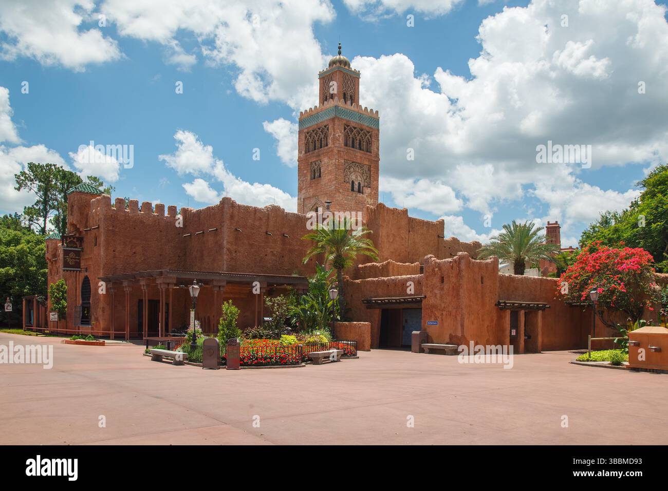 The Morocco pavillon at Epcot amusement park, Disney World, Orlando ...
