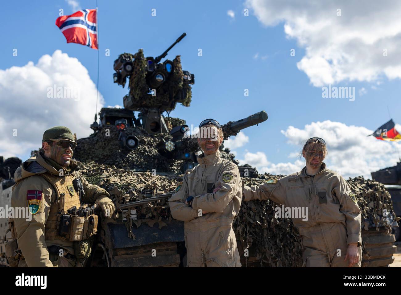 Norwegian soldiers take part in a military exercise 'Iron Wolf 2025-I ...