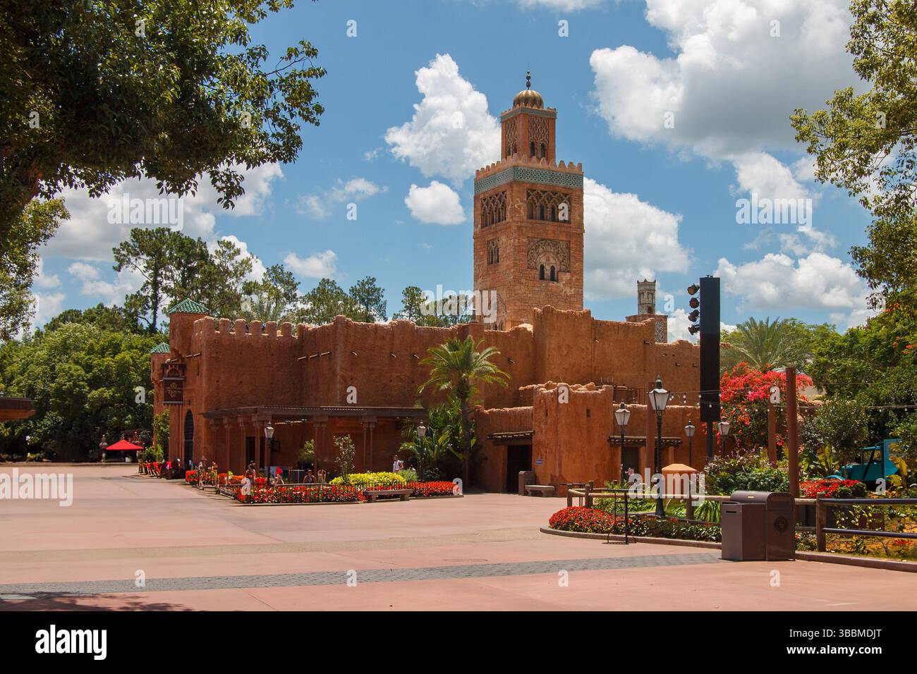 The Morocco pavillon at Epcot amusement park, Disney World, Orlando ...