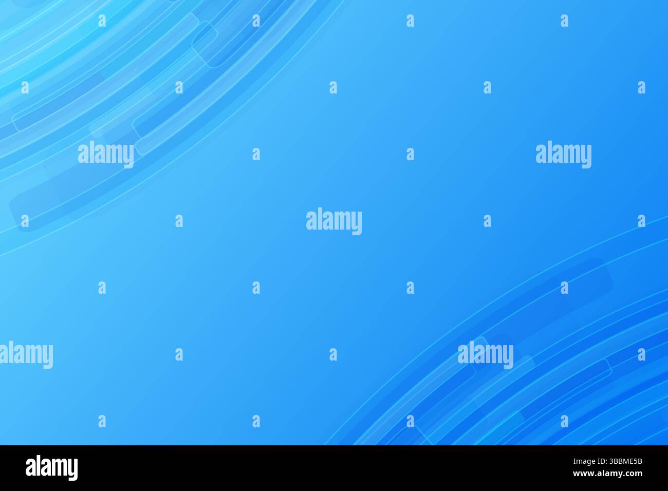 Abstract Blue Corners Striped Lines Backdrop. Bright Blue Tech ...