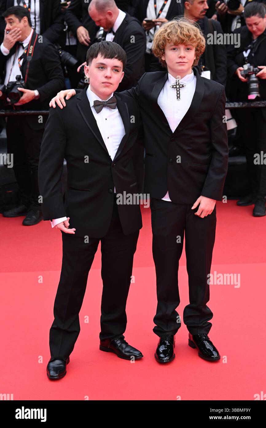 Kenny Rasmussen and Kayo Martin attend the premiere for Eddington at ...