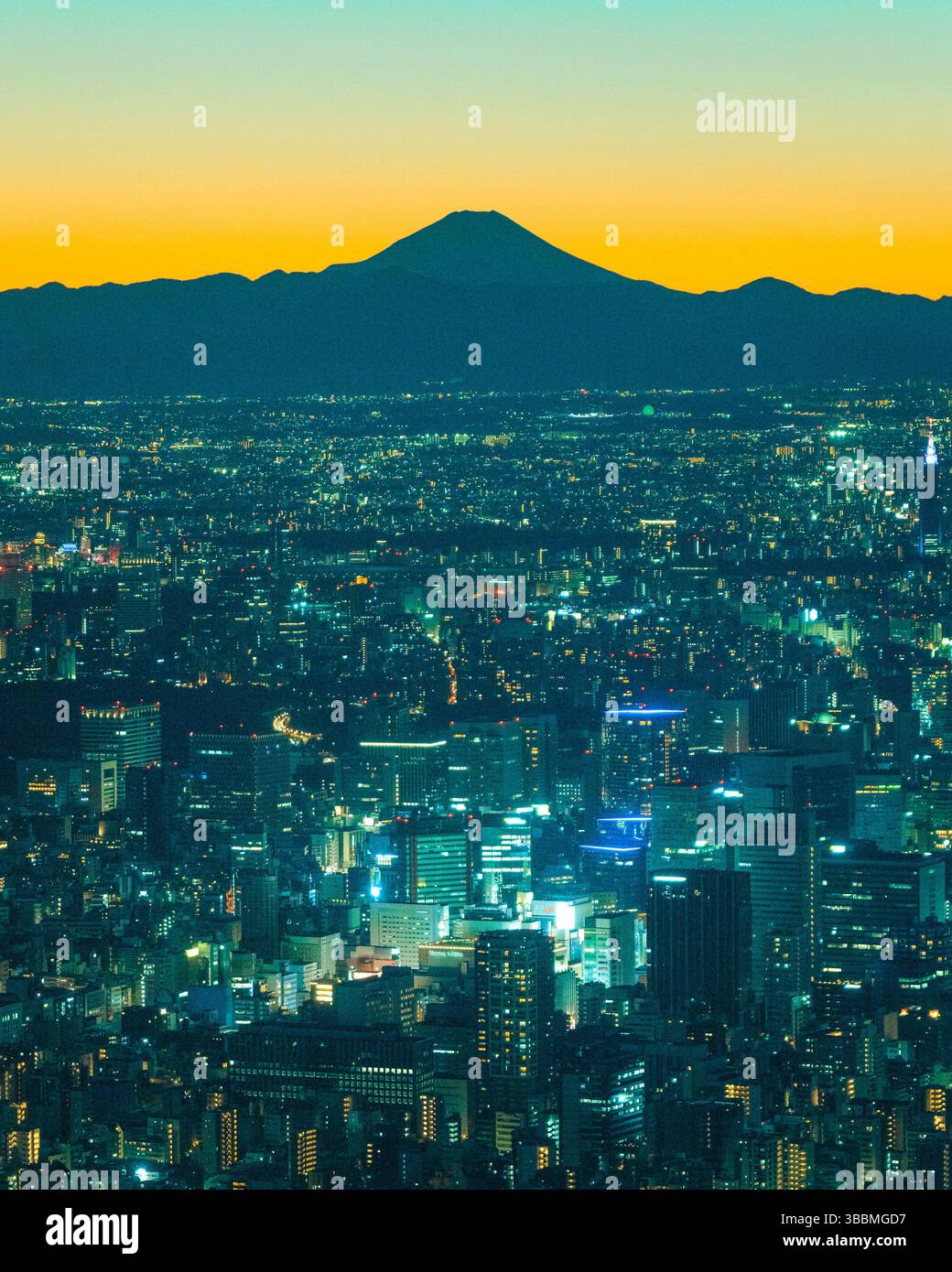 High-resolution photo of Tokyo cityscape taken from the Tokyo Skytree observation deck ...