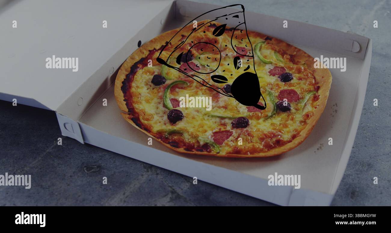 Pizza slice pepperoni cheese hi-res stock photography and images - Alamy