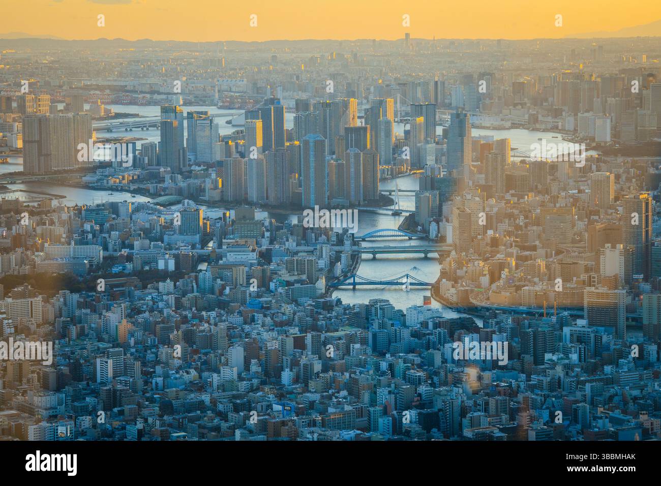 High-resolution photo of Tokyo cityscape taken from the Tokyo Skytree ...