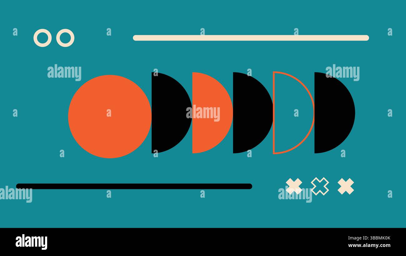 Square with semi circles Stock Vector Images - Alamy