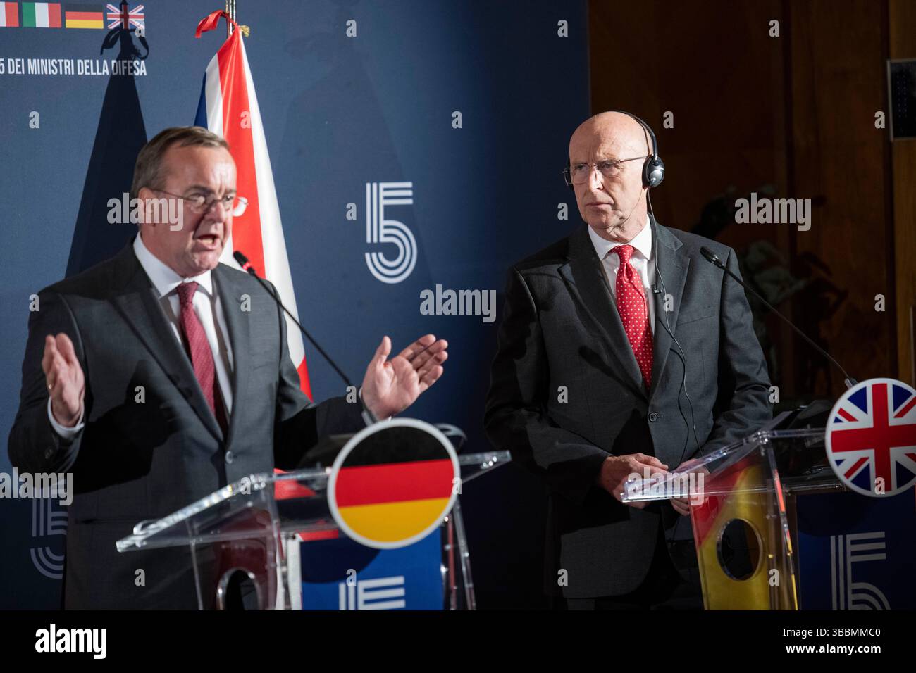 Boris Pistorius, German Minister of Defence and John Healey, British ...