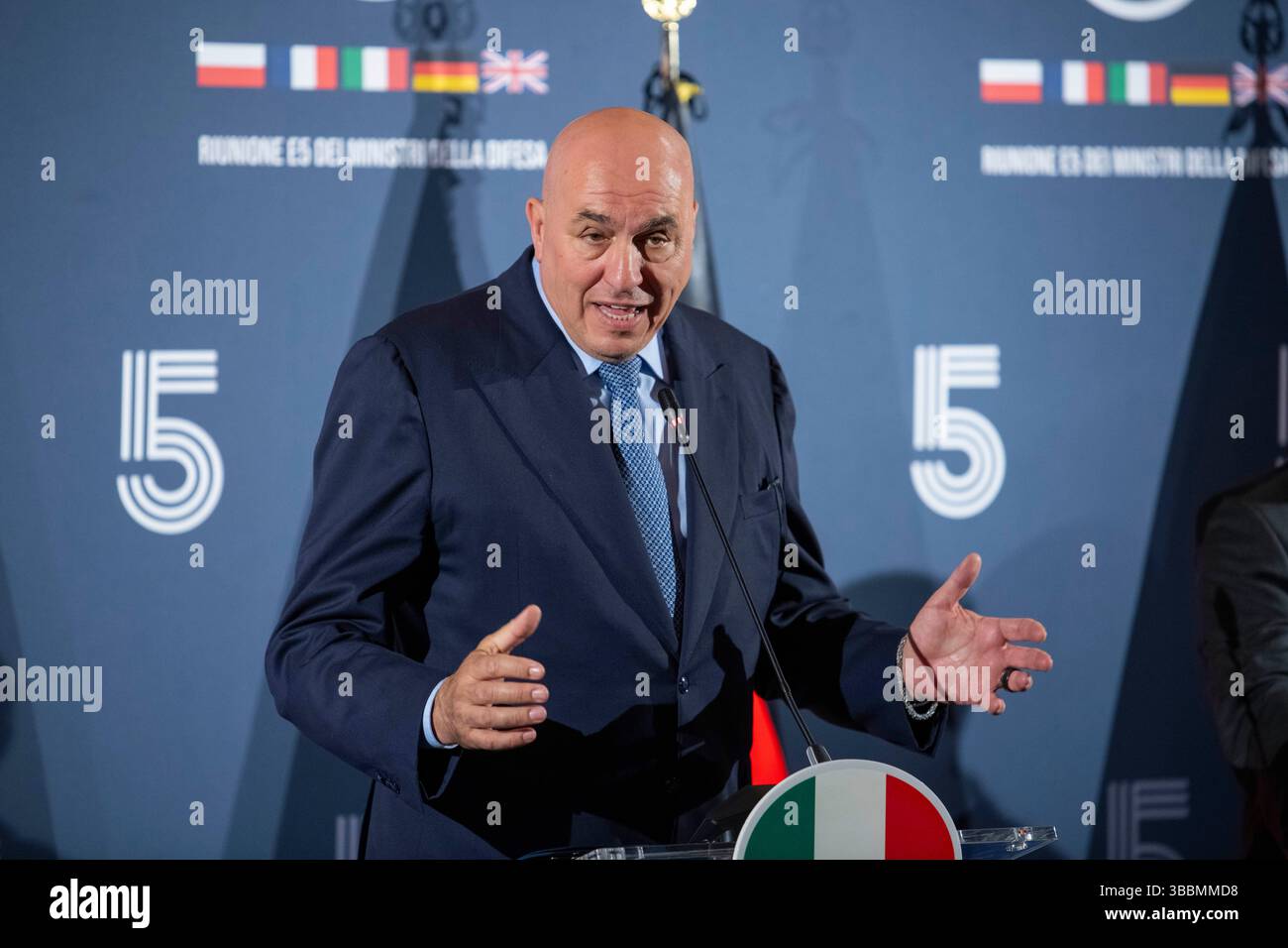 Guido Crosetto, Italian Minister of Defence Stock Photo - Alamy