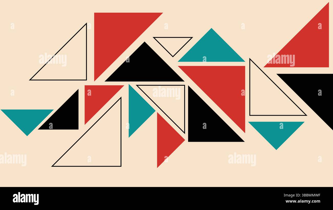 Abstract line triangular design Stock Vector Images - Alamy