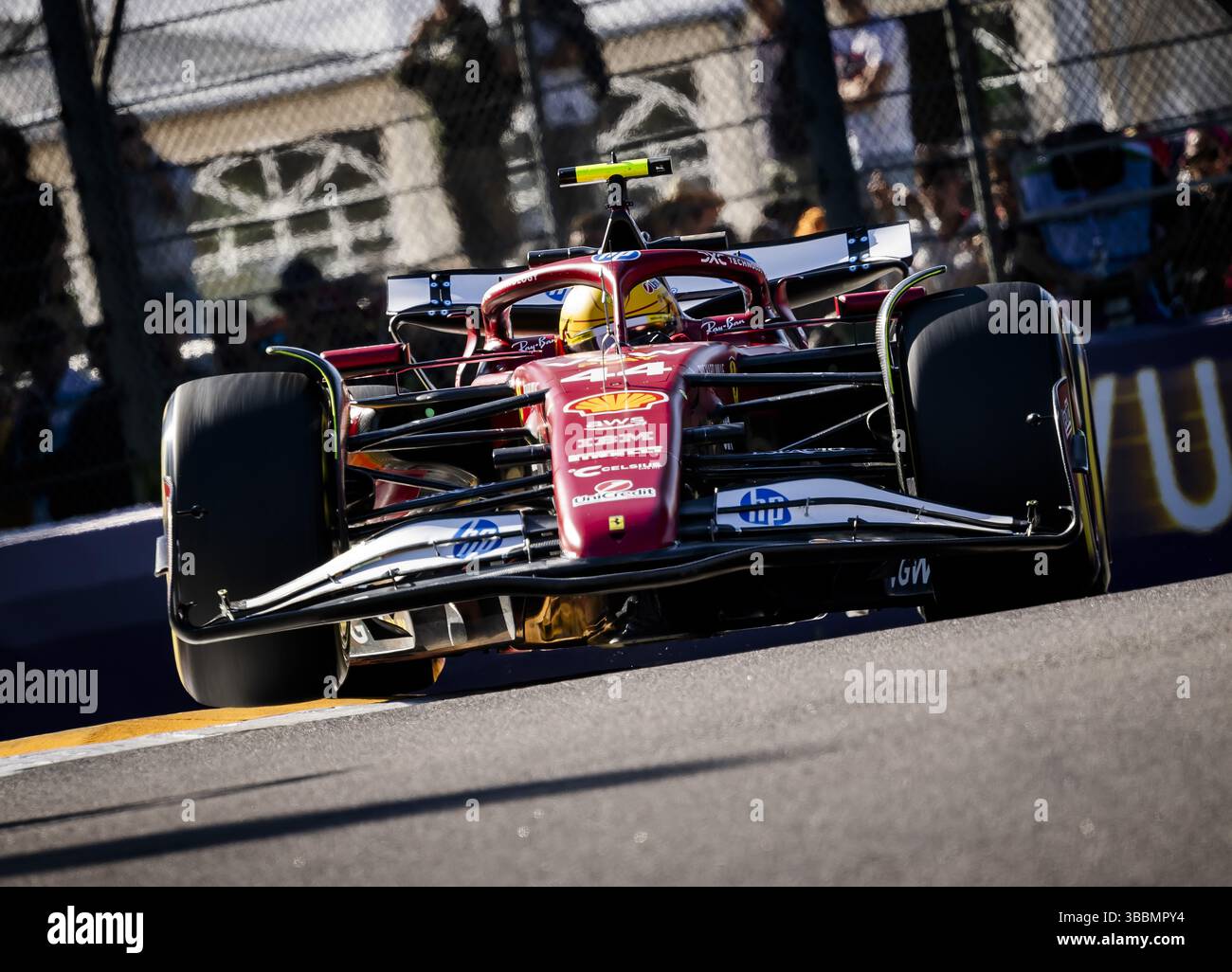 IMOLA - Lewis Hamilton (Ferrari) during the second free practice ...