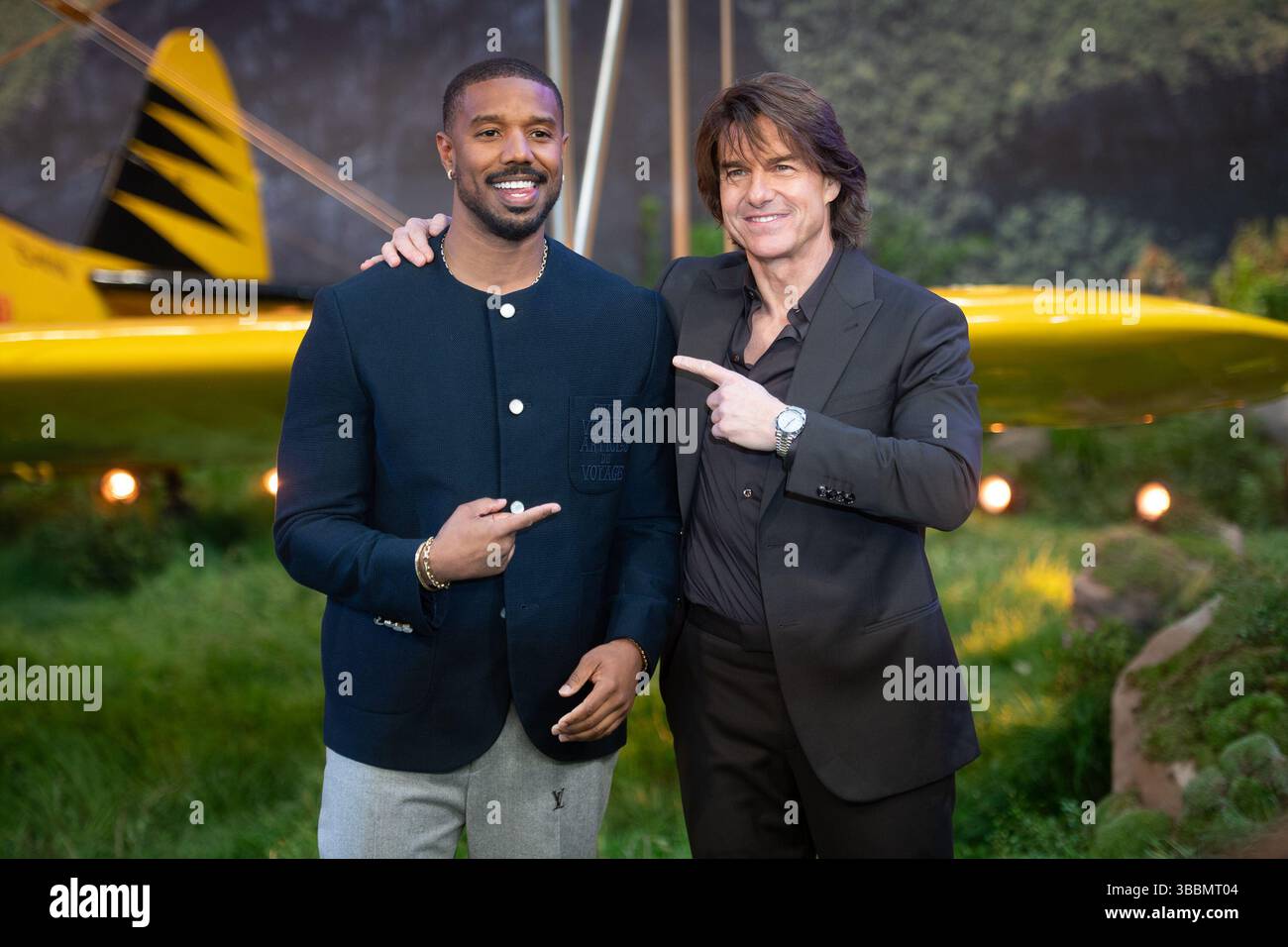 London, UK. 15 May, 2025. Pictured: Tom Cruise and Michael B. Jordan ...
