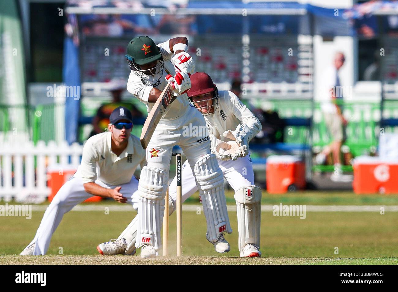 Leicester, UK. 16th May, 2025. #17, Wessly Madhevere of Zimbabwe in ...