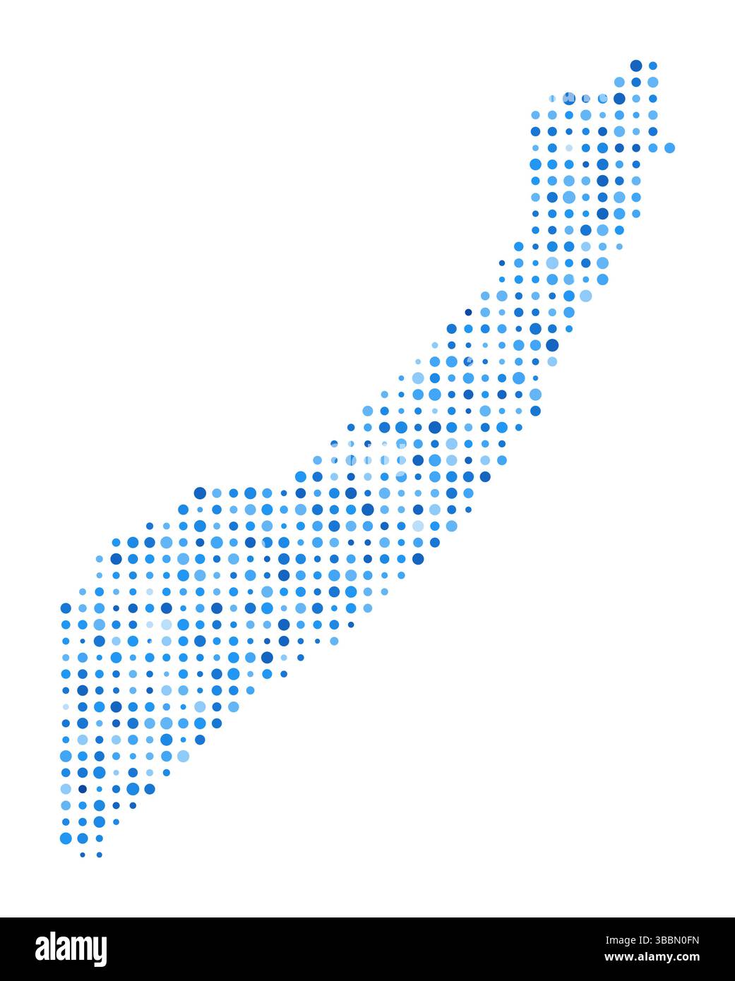 Somalia Dot Map. Country Digital Style Shape. Somalia vector image ...