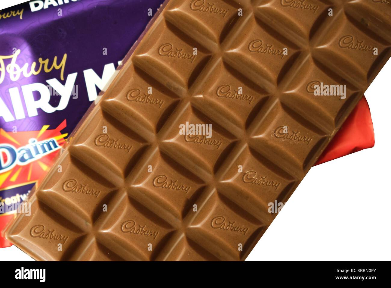 London UK, May 16 2025, Cadbury Dairy Milk Daim Chocolate Bar Stock Photo - Alamy