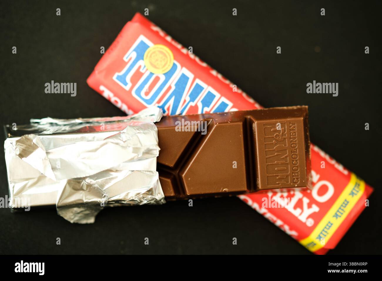 London UK, May 16 2025, A Small Snack Size Of Tonys Chocolonely ...