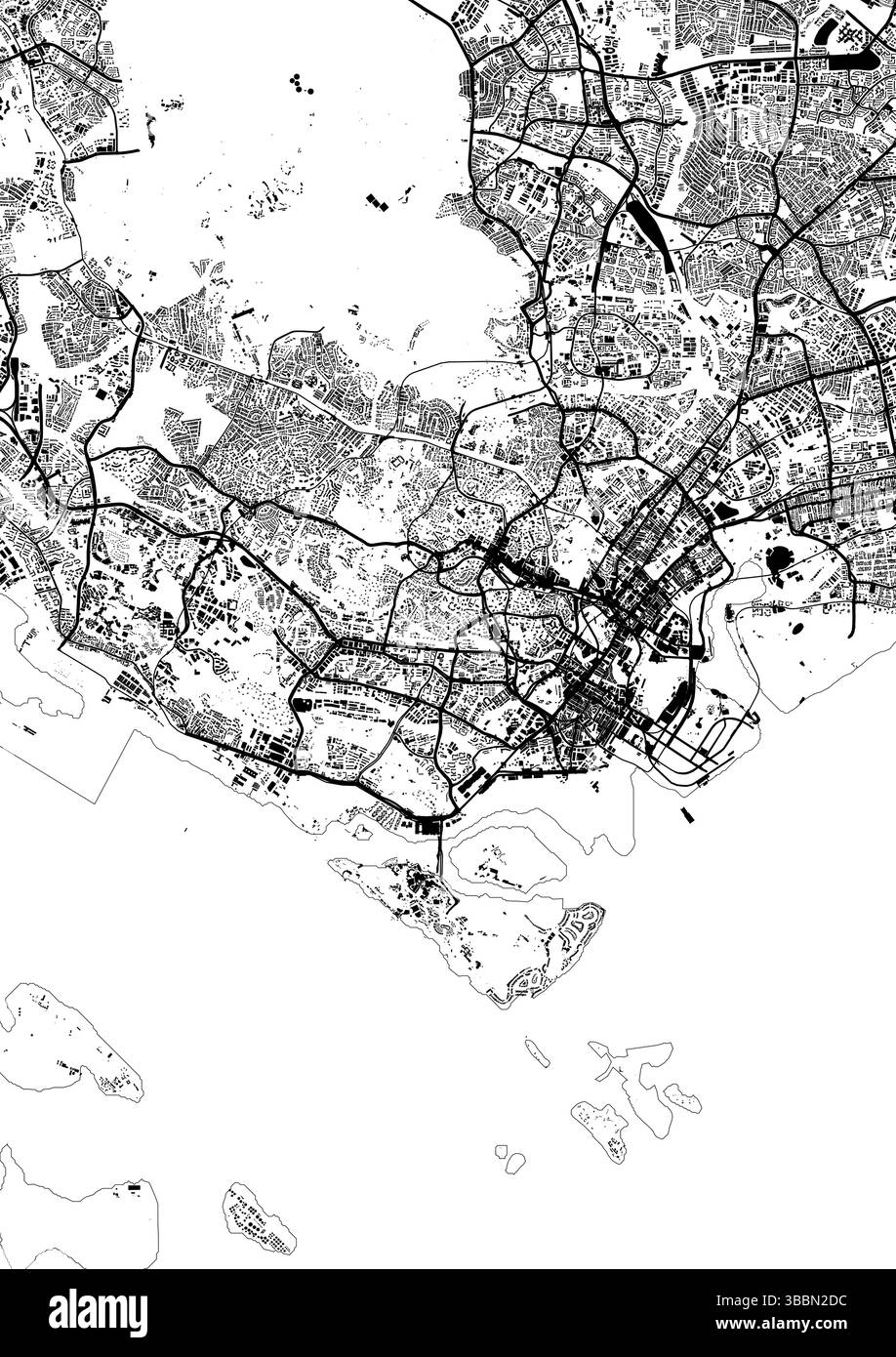 Map of singapore hi-res stock photography and images - Alamy
