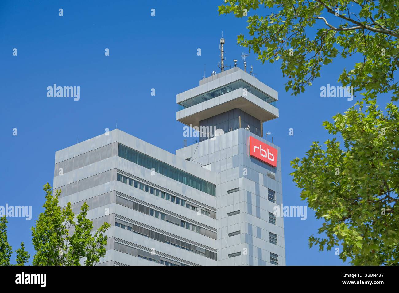 RBB, Hochhaus, Sendezentrum, Rundfunk Berlin Brandenburg, Masurenallee, Charlottenburg, Berlin ...