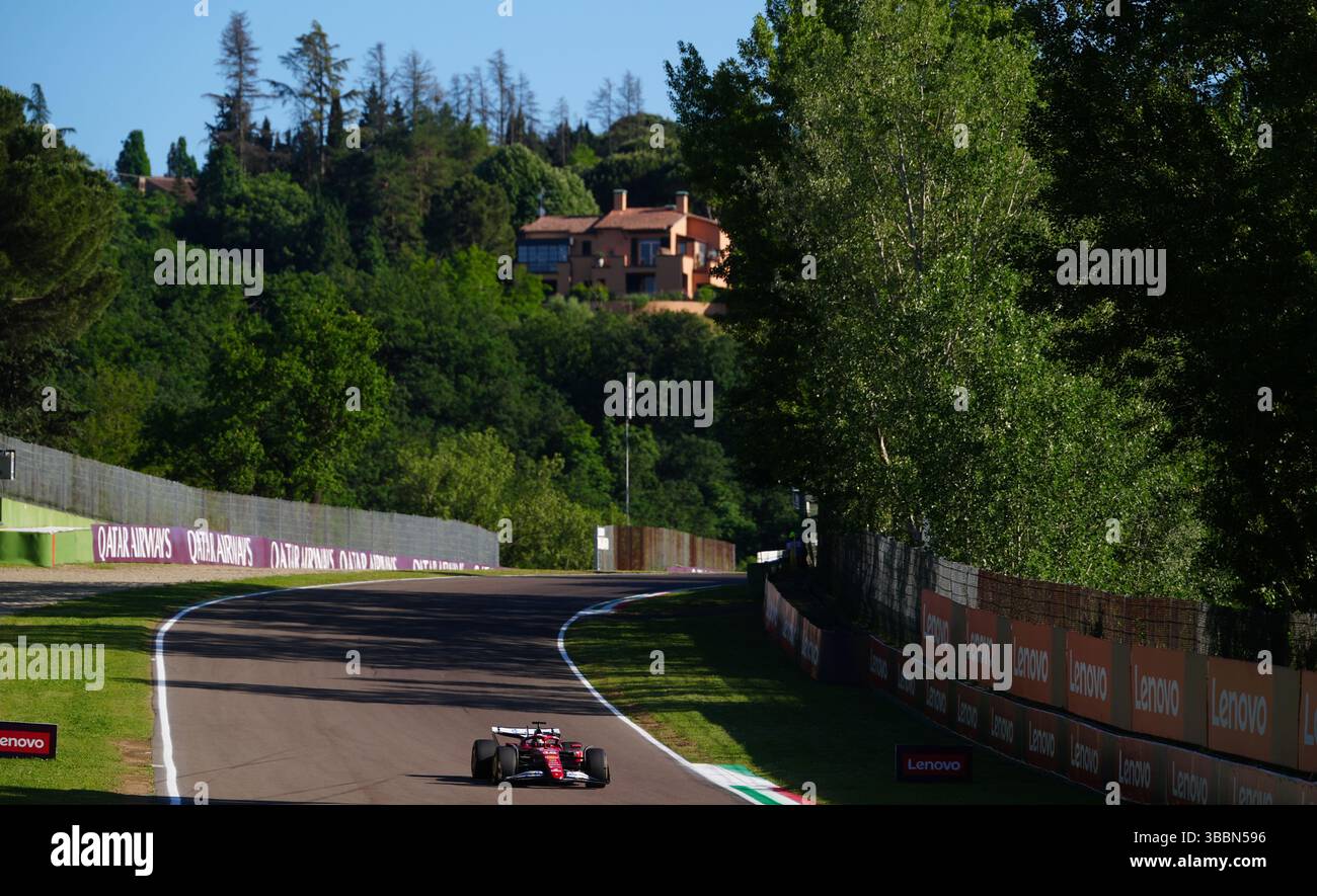 Ferrari driver Lewis Hamilton during second practice at the Autodromo ...