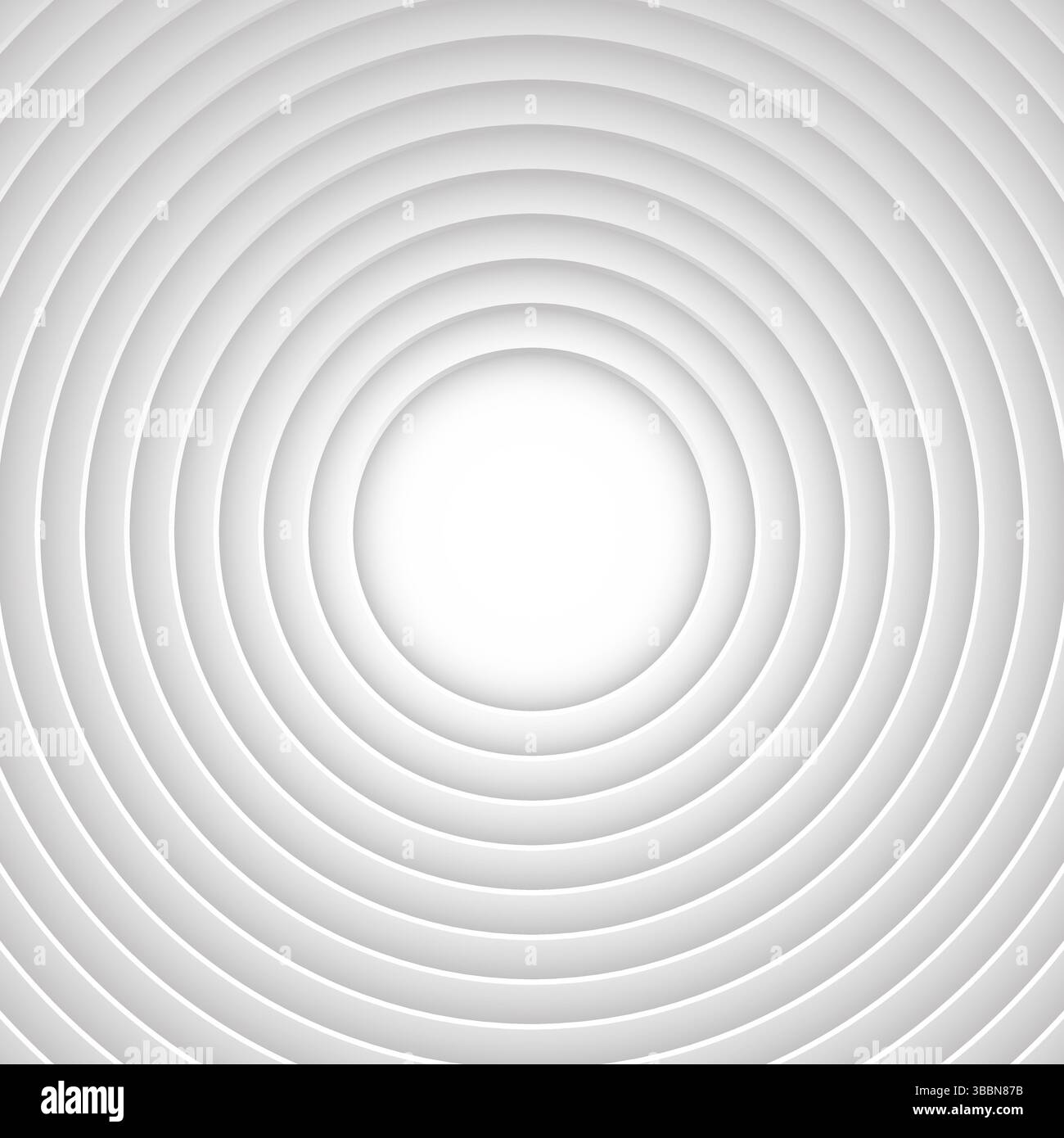 Abstract vector circles hole layers illusion on white background Stock ...