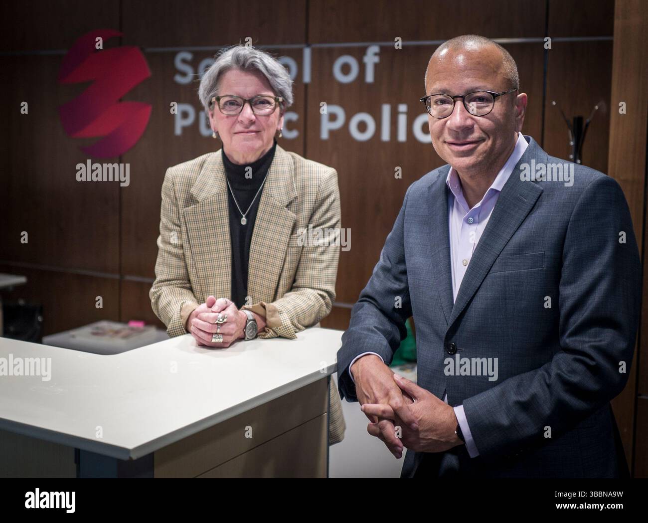 Calgary, Canada. 14th May, 2025. Martha Hall Findlay, left, Chair of ...