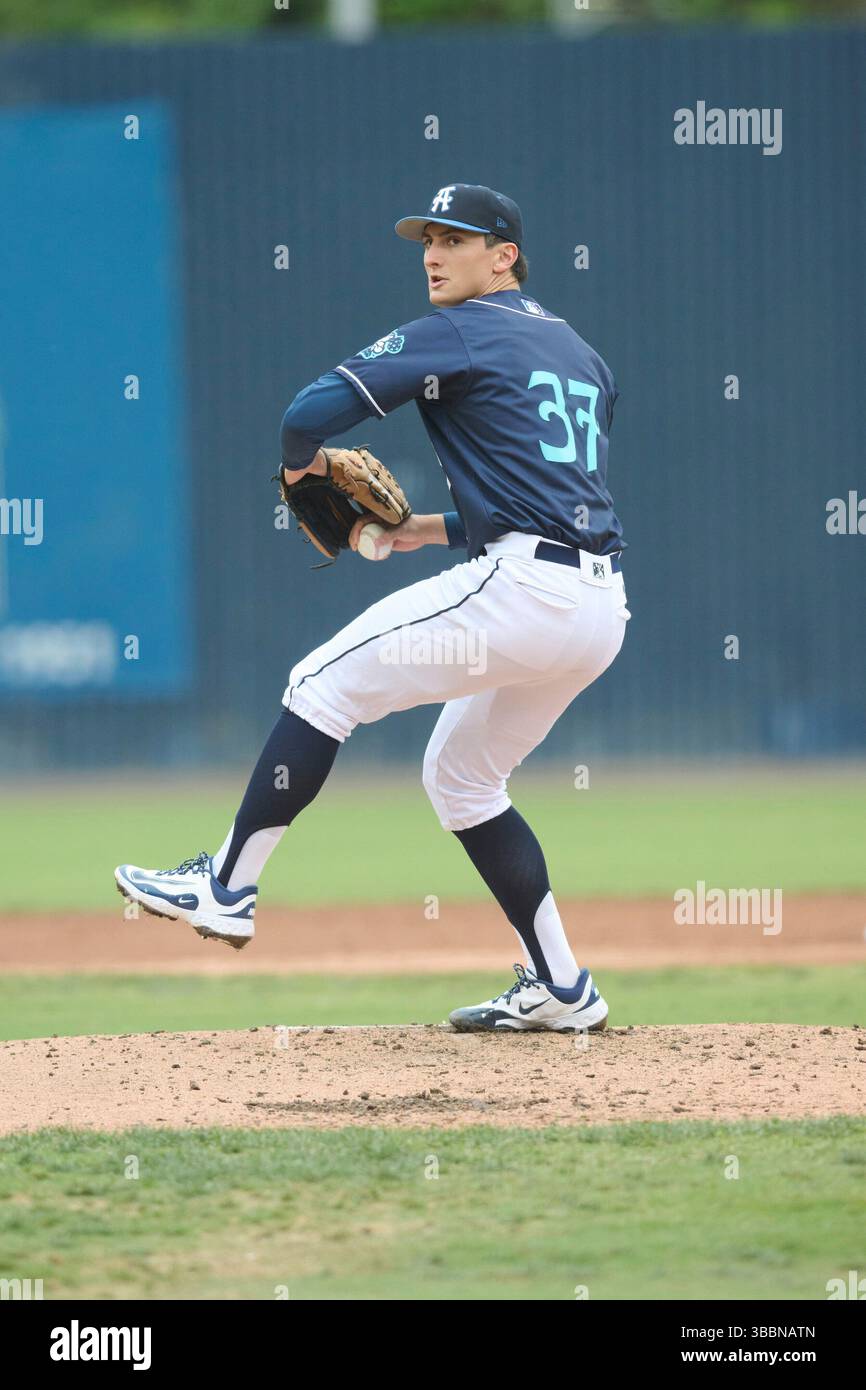 Asheville Tourists starting pitcher Brett Gillis (37) delivers a pitch ...