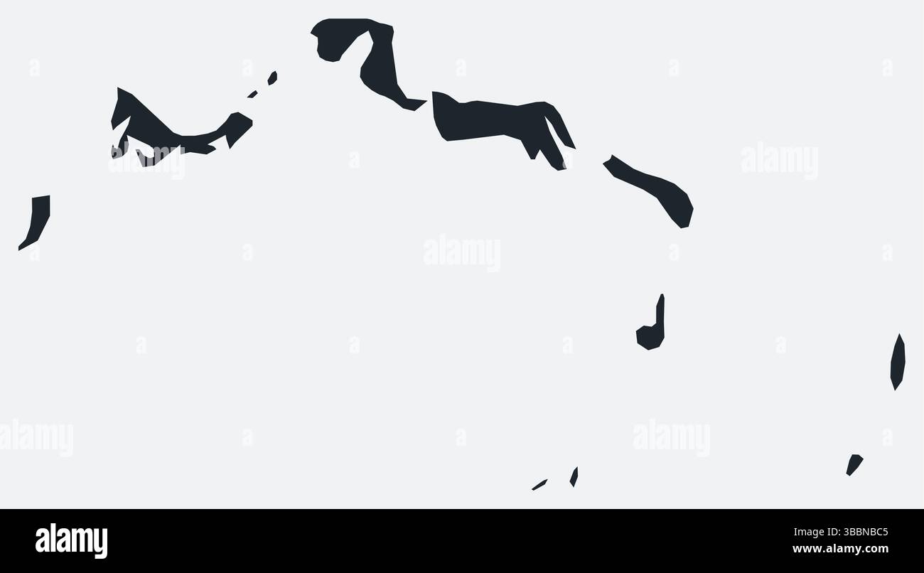 Blank turks and caicos islands map hi-res stock photography and images ...