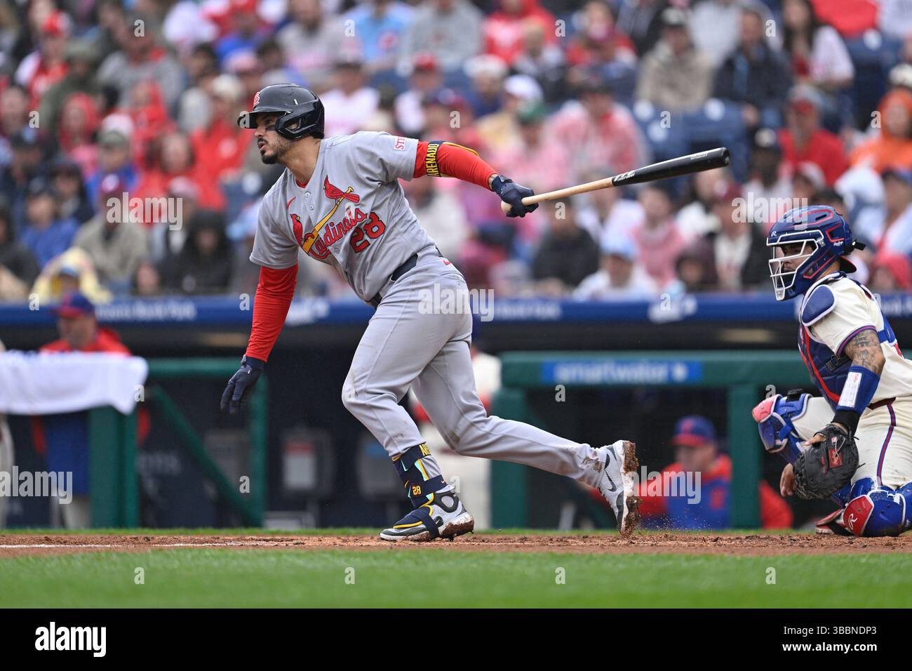 PHILADELPHIA, PA - MAY 14: Philadelphia Phillies third base Alec Bohm ...