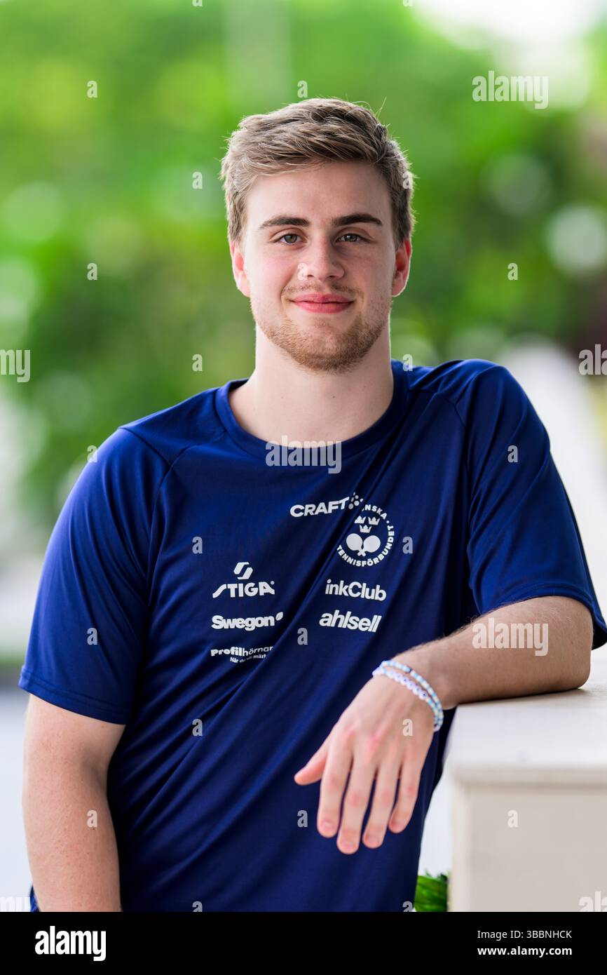 Truls Möregårdh of, Sweden. , . poses for a portrait during a press ...