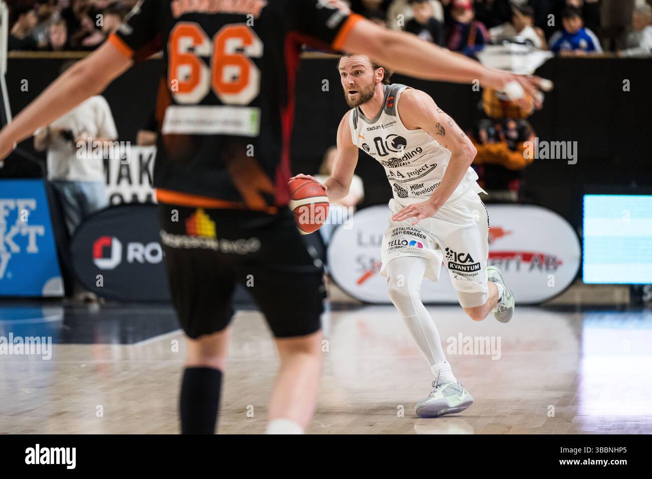 250516 Norrköpings Tim Schuberg under final fyra i herrarnas SBL mellan ...