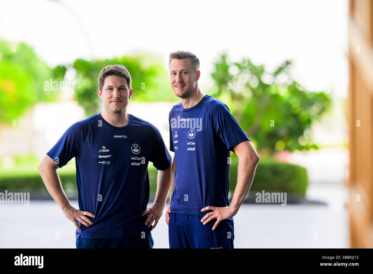 Kristian Karlsson and Mattias Falck of, Sweden. , . poses for a ...