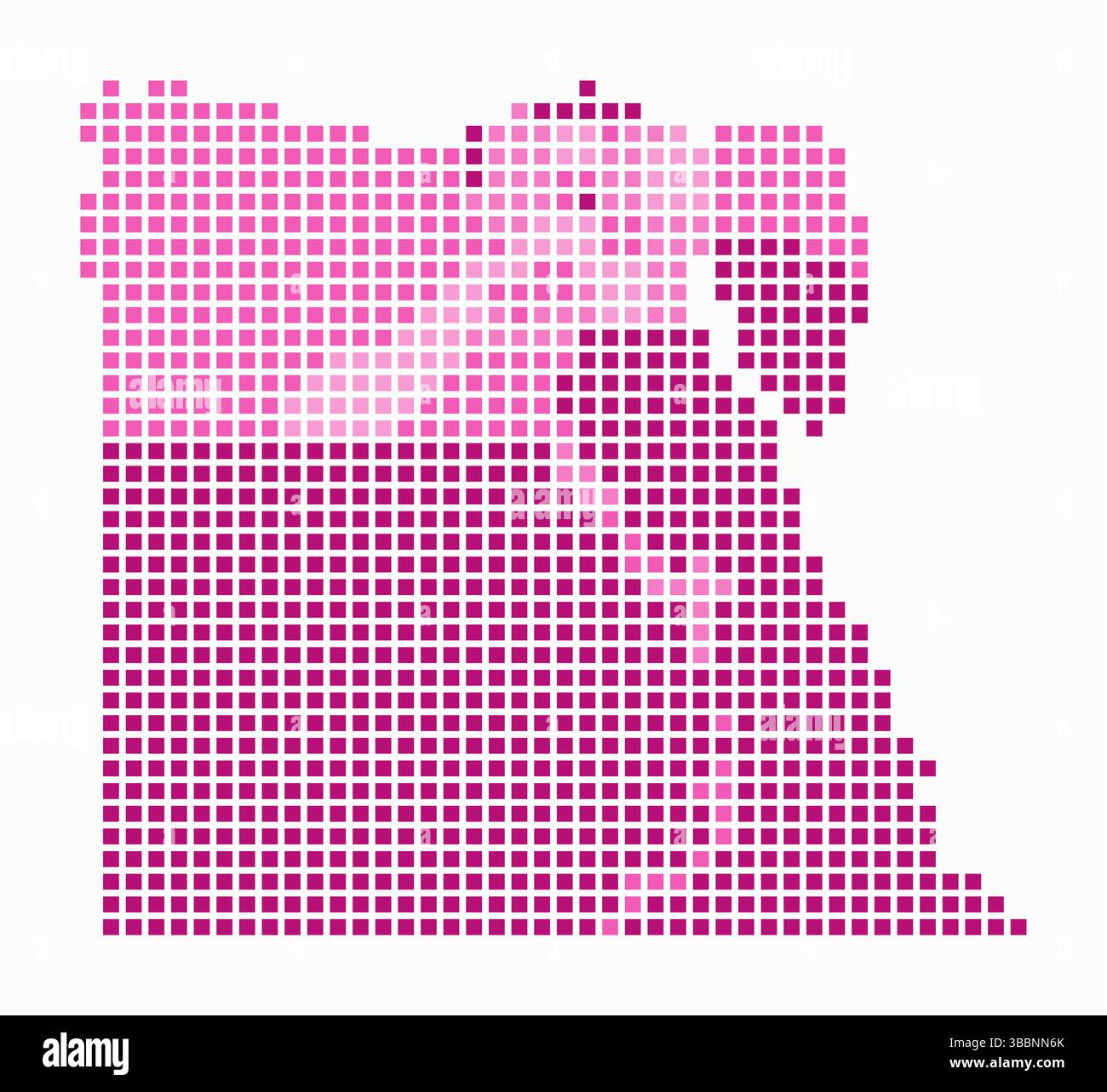 Egypt dotted map. Digital style map of the country on white background ...