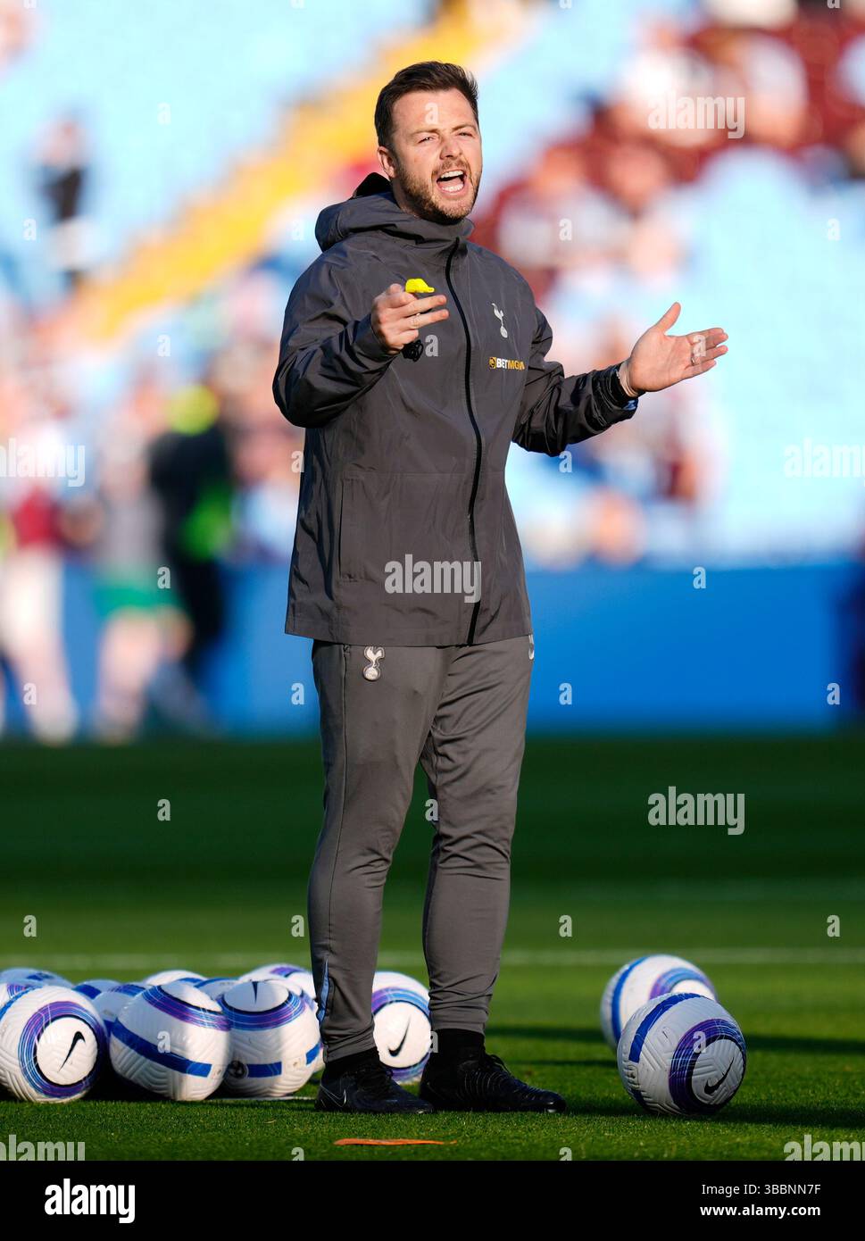 Tottenham Hotspur first team coach Matt Wells before the Premier League ...