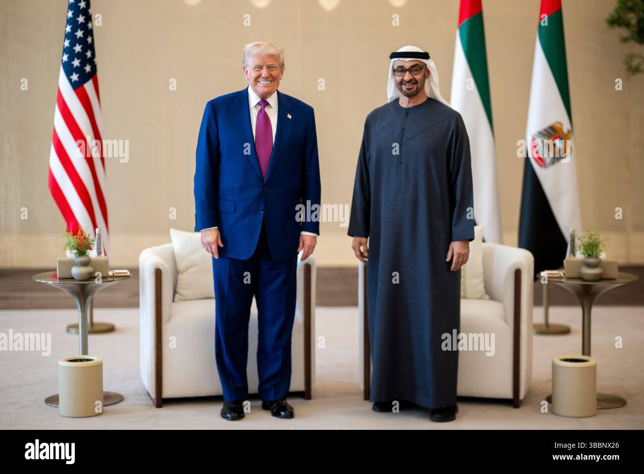 President Donald Trump meets with UAE President Sheikh Mohamed bin ...