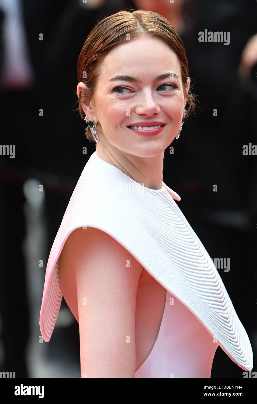 American actress Emma Stone attends the premiere of Eddington at the ...