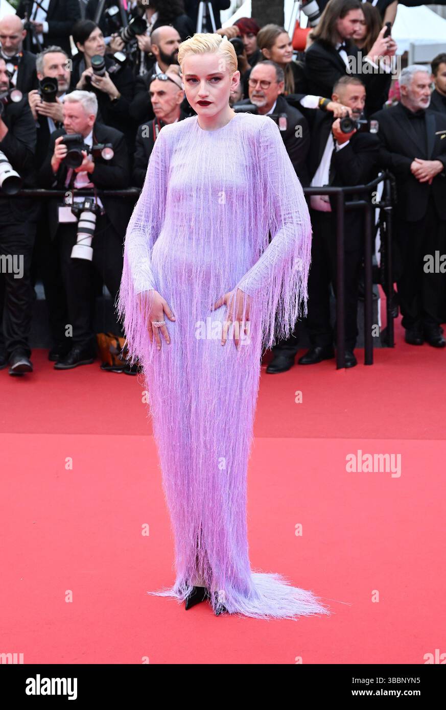 American actress Julia Garner attends the premiere of Eddington at the ...
