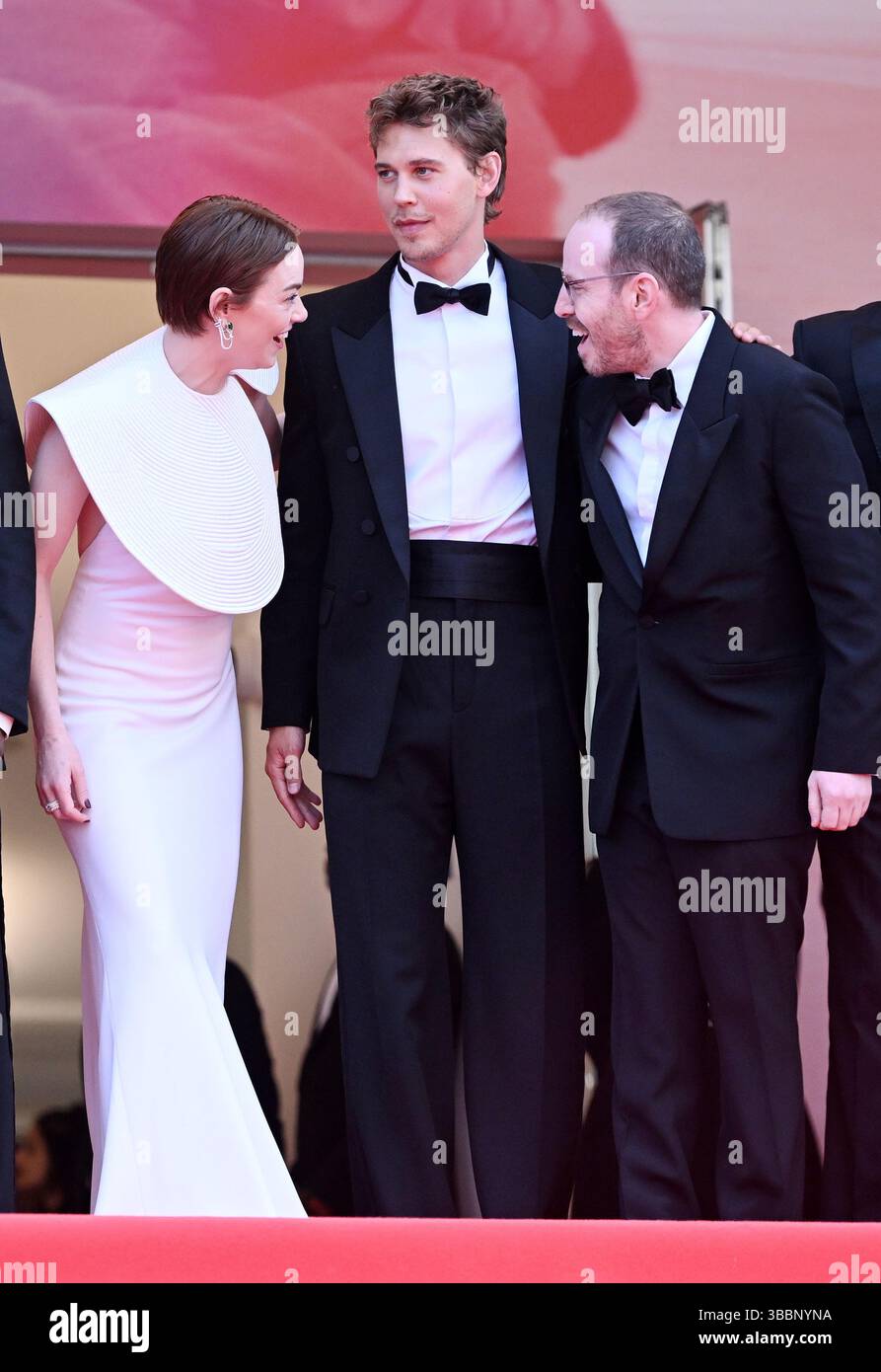 American actress Emma Stone, director Ari Aster and actor Austin Butler ...