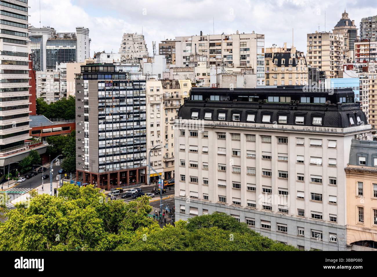 An Elevated View Of The Retiro District Of Buenos Aires, Argentina Stock Photo - Alamy
