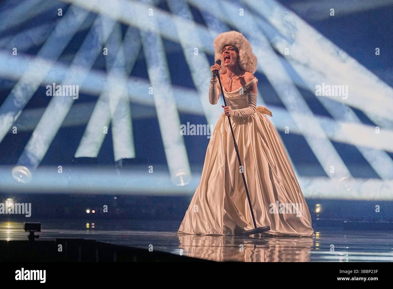 Nemo, performs during the dress rehearsal for the Grand Final of the ...