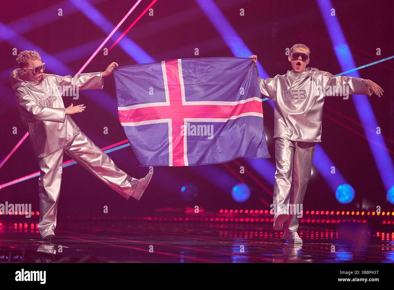 VAEB from Iceland who will perform the song "ROA" on stage during the ...