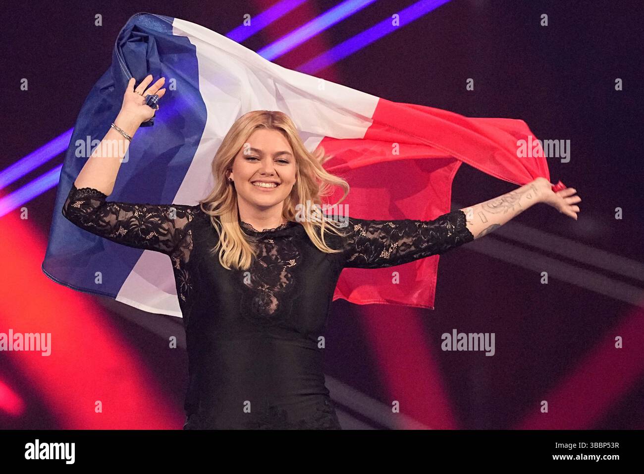 Louane from France who will perform the song "maman" onstage during the ...