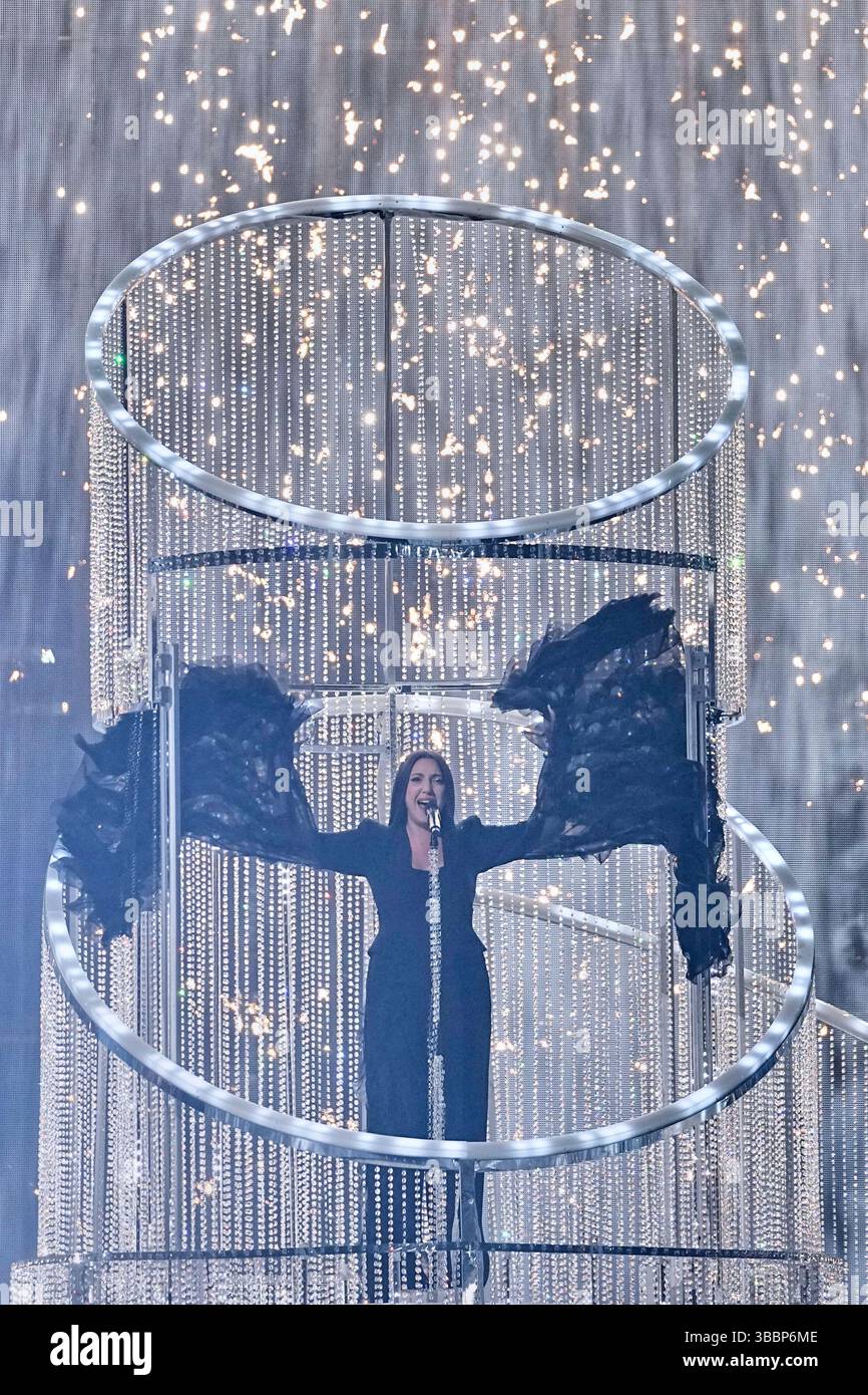 Yuval Raphael from Israel performs the song "New Day Will Rise" during ...