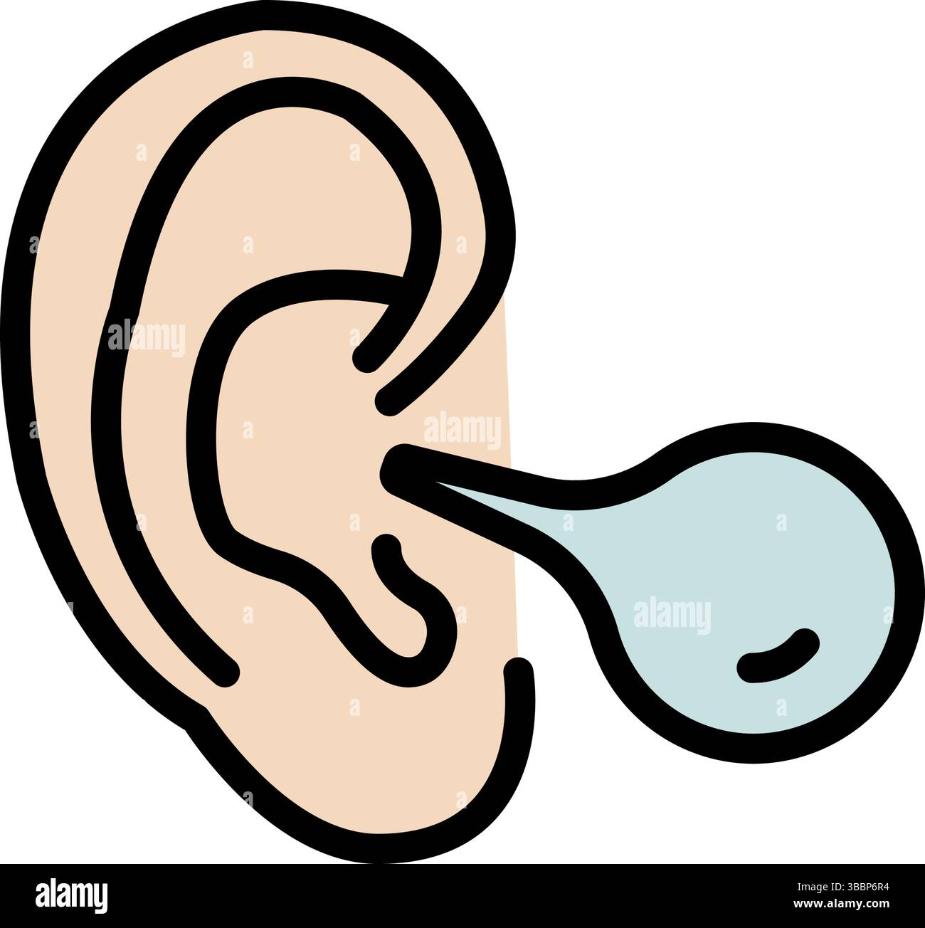 Ear Bulb Syringe. Earwax Removal Tool. Clears Ear Canal. Simple vector ...