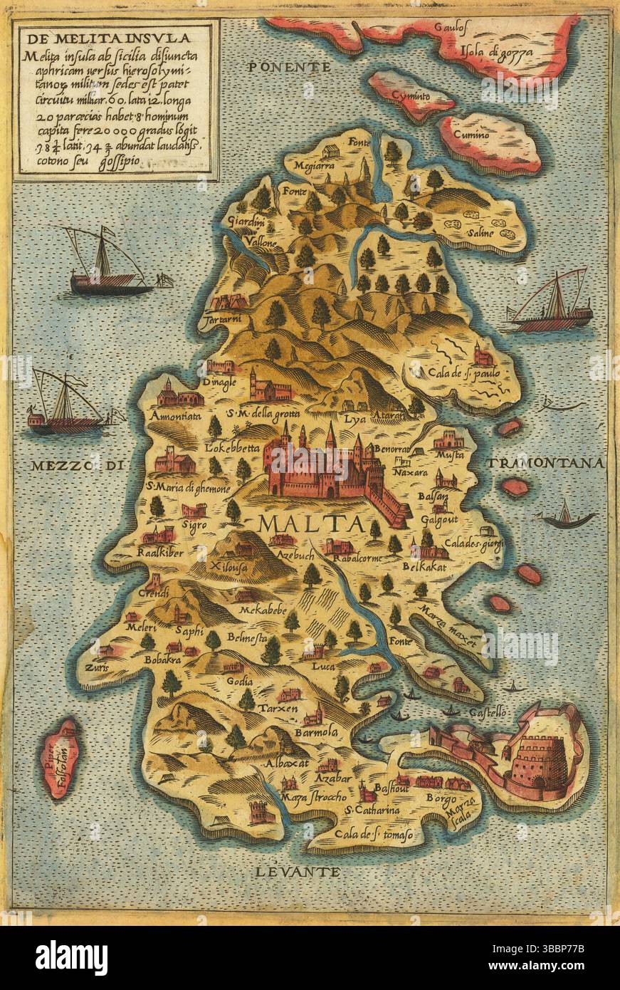 Map of malta hi-res stock photography and images - Alamy