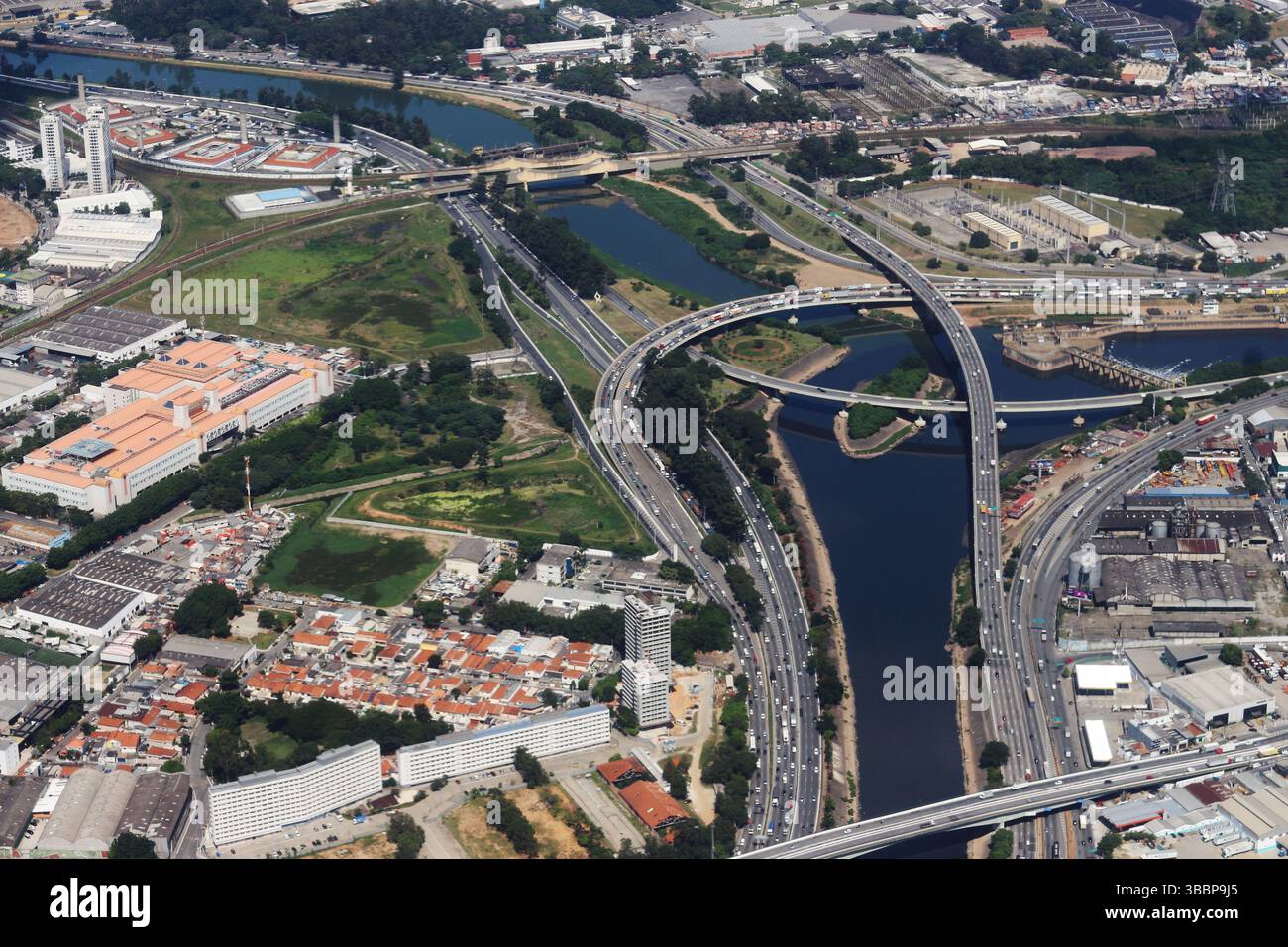 Aerial view of São Paulo - One of the largest cities in the world Stock ...