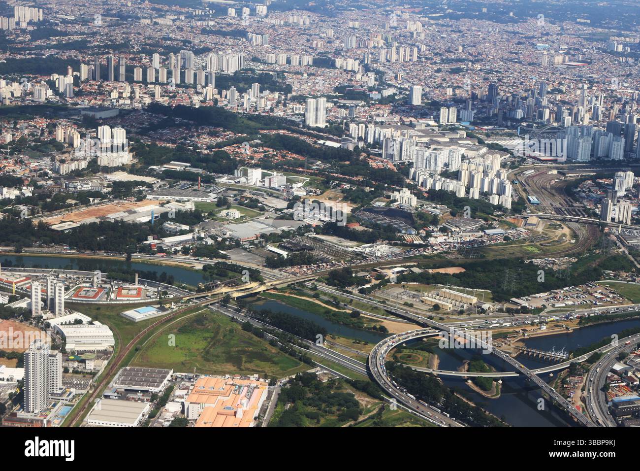 Aerial view of São Paulo - One of the largest cities in the world Stock ...