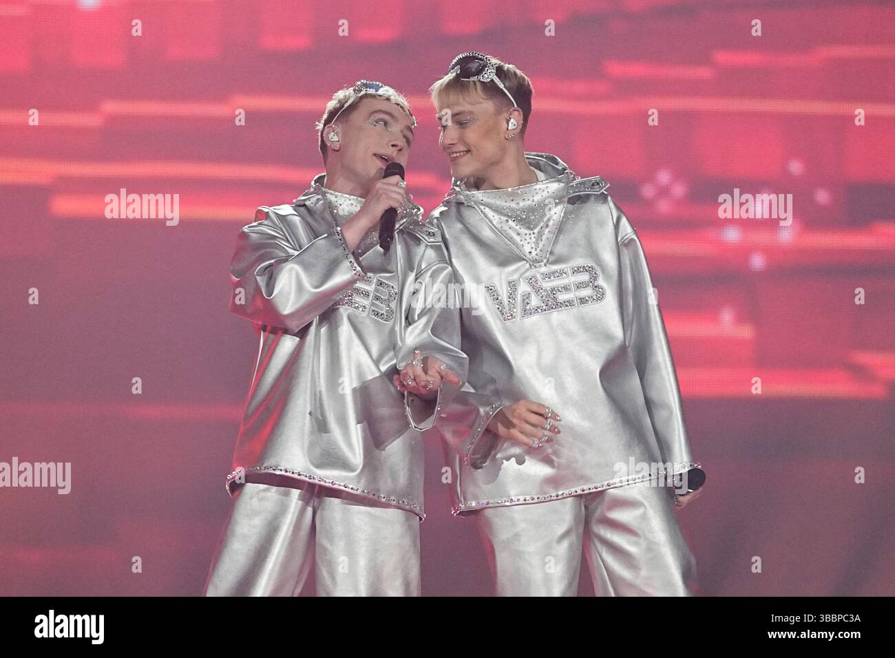 VAEB from Iceland performs the song "ROA" during the dress rehearsal ...