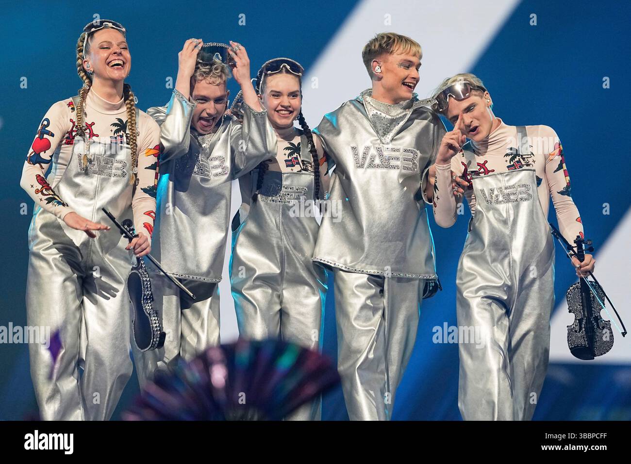 VAEB from Iceland performs the song "ROA" during the dress rehearsal ...