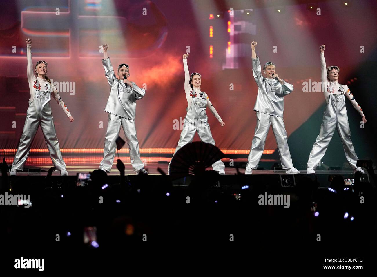 VAEB from Iceland performs the song "ROA" during the dress rehearsal ...