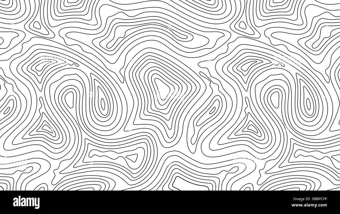 Stylized topographic contour map hi-res stock photography and images ...