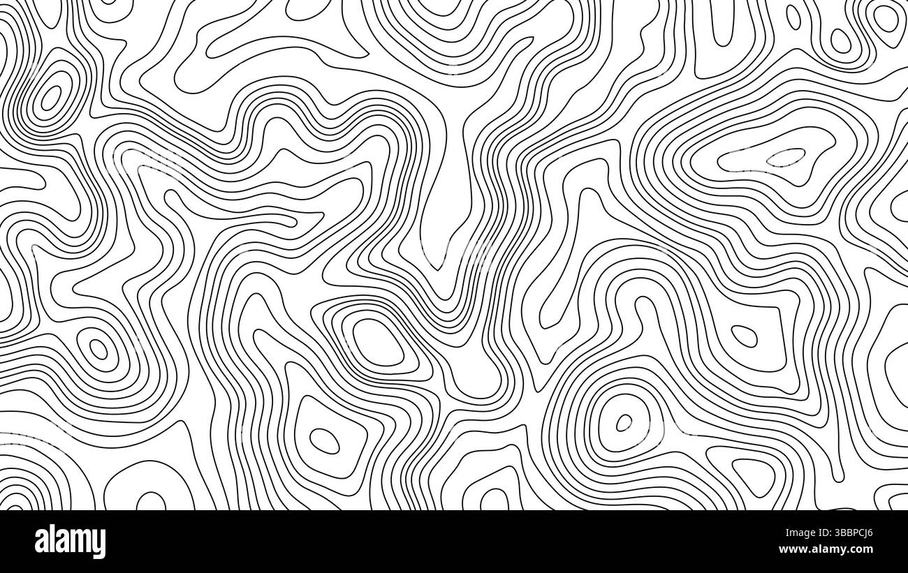 Minimal Topographic Contour Design Background Stock Vector Image & Art - Alamy