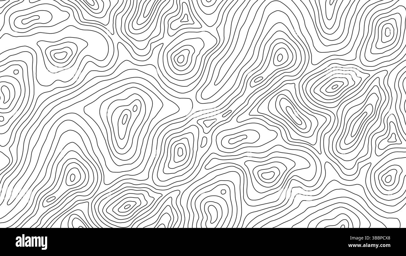 Elevation Map Line Illustration Background Stock Vector Image & Art - Alamy